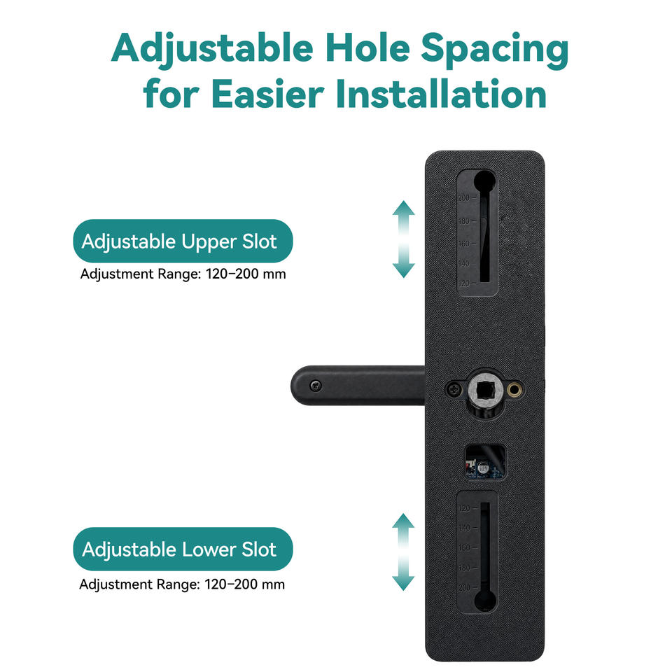 SJJ Fingerprint Smart Lever Door Lock TTLock Tuya App Optional Touch ...