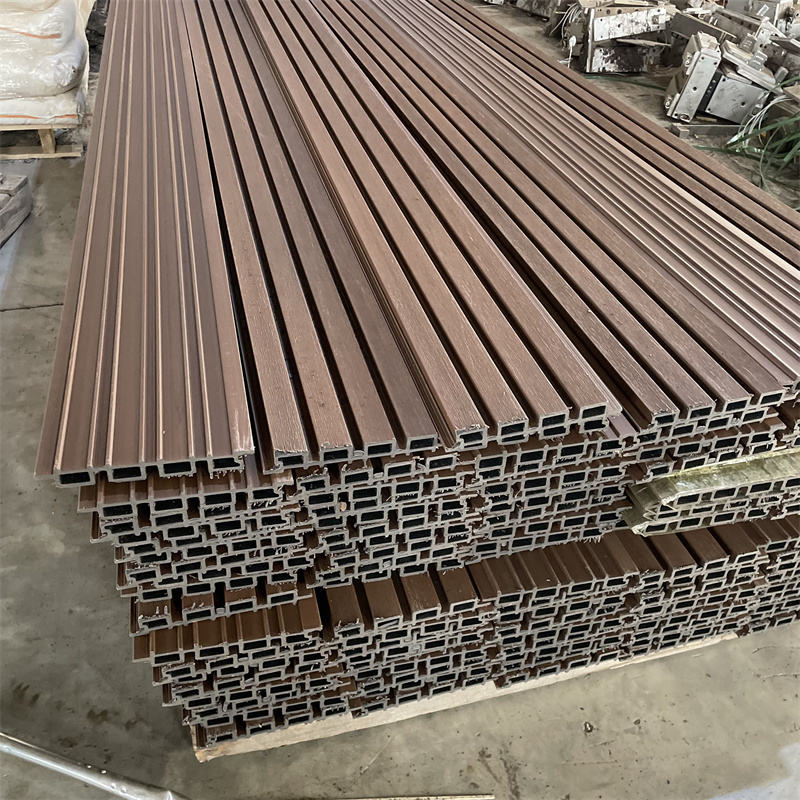 Exterior Wall Cladding Boards Co-extrusion Slat WPC Wall Panel Fluted ...