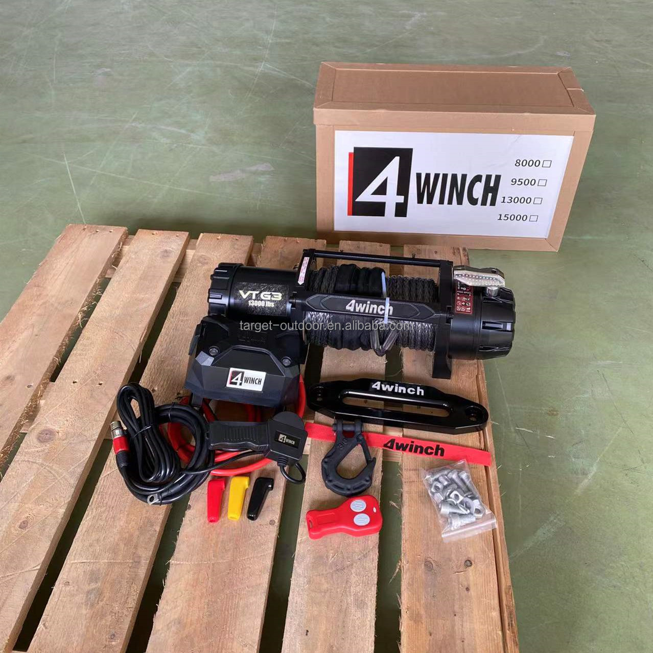 VTG3 13000lb Synthetic Rope Electric Winch Advanced Rescue 4 Winches ...