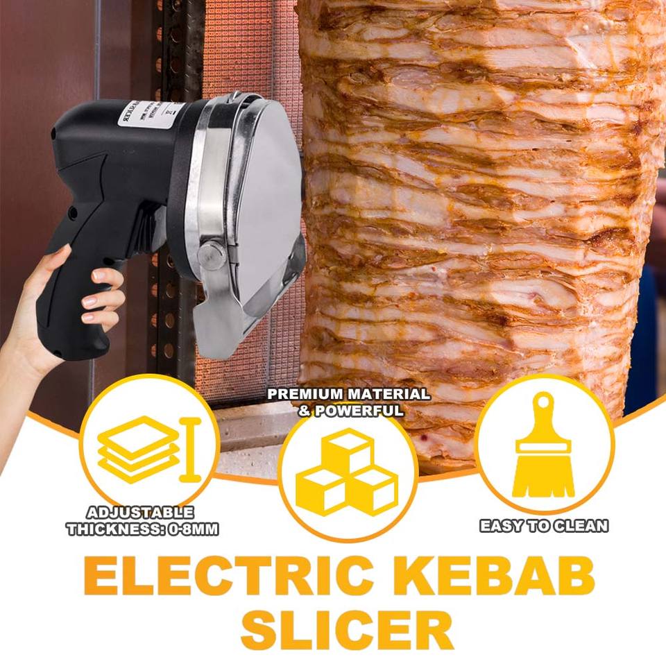 KS100E Electric Kebab Carver: Precision Slicer for Shawarma and Doner ...