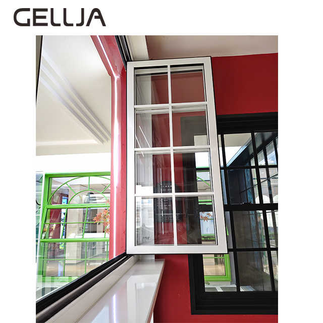 Modern Design Large Aluminum Flat Window Swing Open Stainless Steel ...