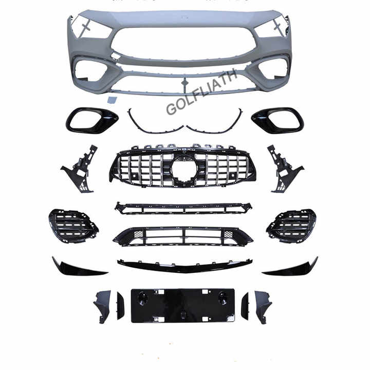Front Bumper Kit Body Kit Grille for CLA200 CLA260 for CLA W118 Upgrade ...