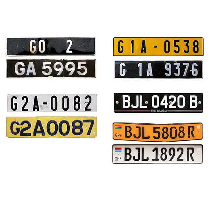 Custom Embossed Sublimation Reflective Car Aluminum License Plates of ...