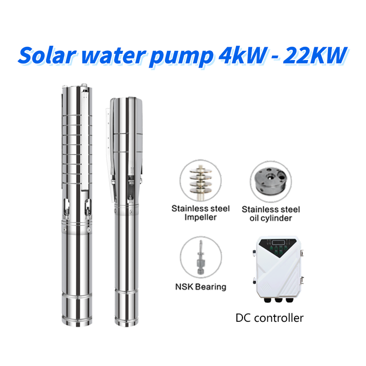Solar Power Pump 1hp Difful Deep Well Water Pump for Farming DC Brushless Solar Water Pump with ...