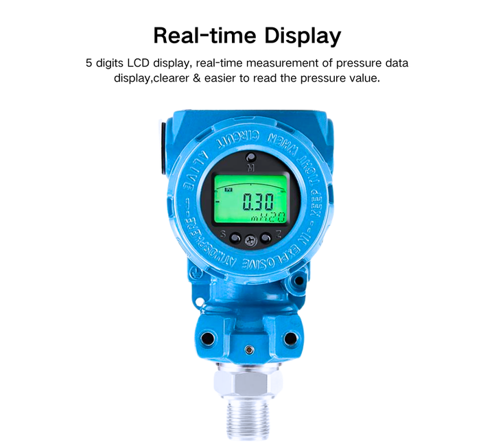 2088 Universal Gauge Process Pressure Transmitter with Display for Liquids Universal Pressure ...
