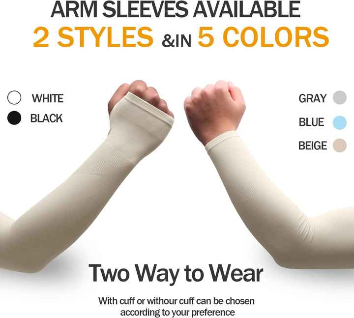 Unisex UV Arm Compression Sleeves - Perfect for Outdoor Sports