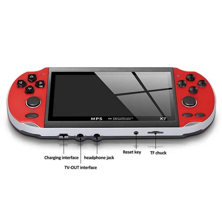 X7 Handheld Game Player - Retro Fun with Built-in Games