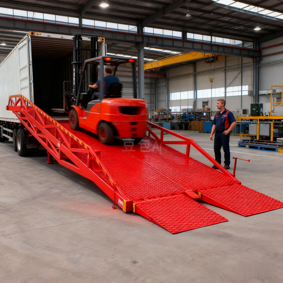 Best Selling Mobile Hydraulic Container Loading Dock Ramp Sea Container ...
