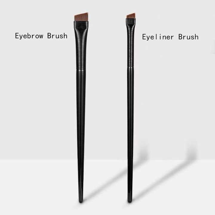 Professional Soft Slanted Flat Small Eyebrow Brush Angled Sharp Fine ...