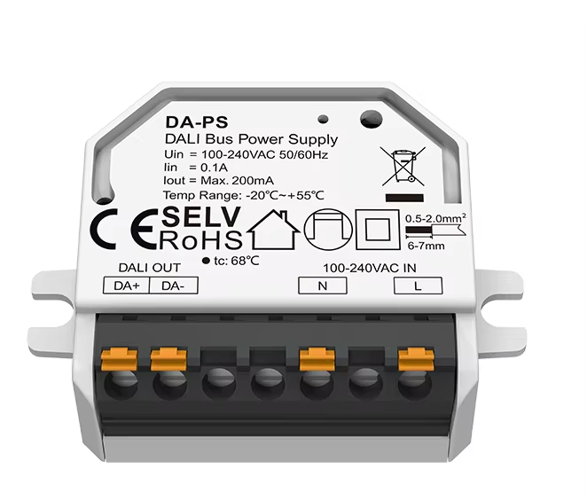 SKYDANCE Dali2 Certificated DA-PS 100-240VAC Mini DALI Bus Power Supply ...
