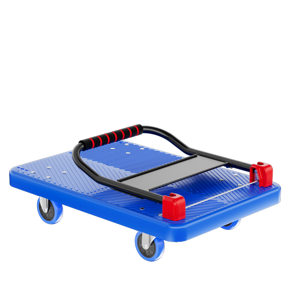 Plastic Handcart All-Terrain Heavy Duty Cargo Transport Household Open ...