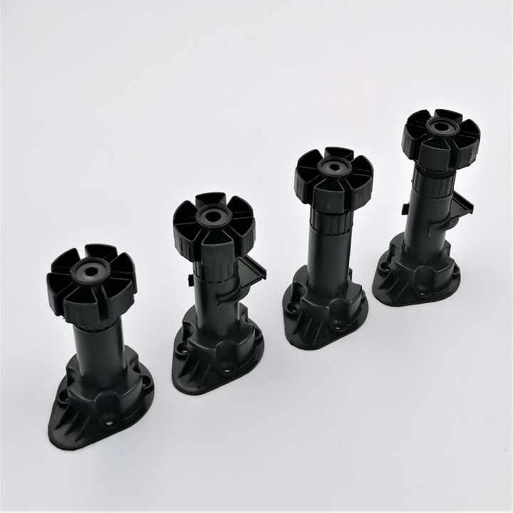 Adjustable Black Kitchen Cabinet Legs Plinth Clip Feet Plastic Leg PP ...