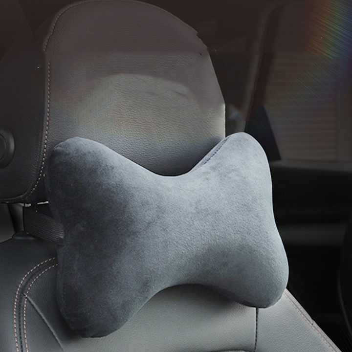 Set 2 perne auto pentru gat, cu prindere la tetiera, material eco ...