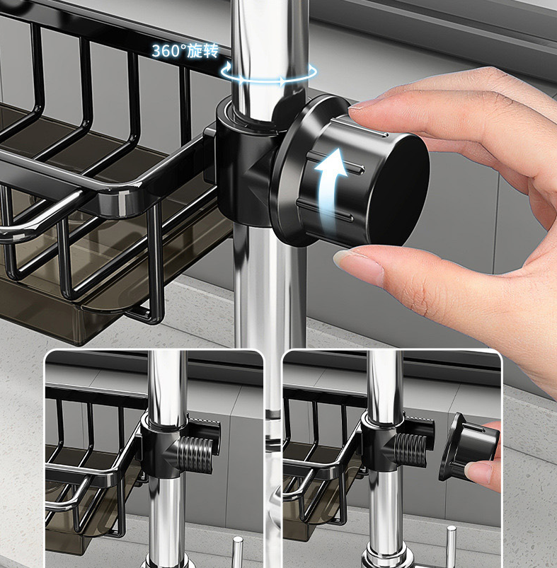 Luxury Kitchen Storage - Multifunctional Glass Faucet Rack
