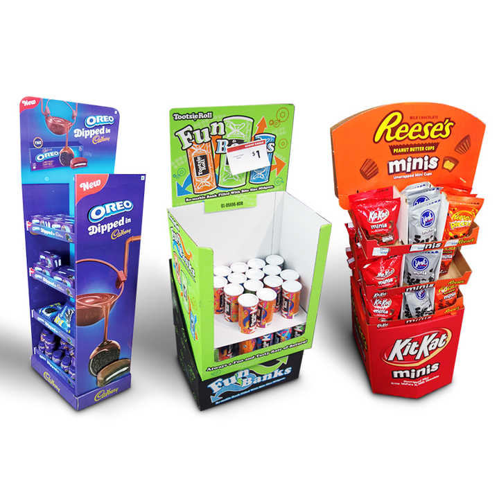 Customizable Supermarket Display Stands for Food & Drinks