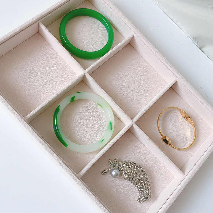 Beige Velvet Jewelry Display Tray Jewellery Plate Jewelry Shop Chain ...
