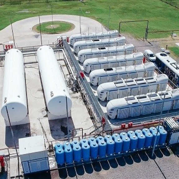 Large Scale Liquid Hydrogen Plant - Efficient Storage