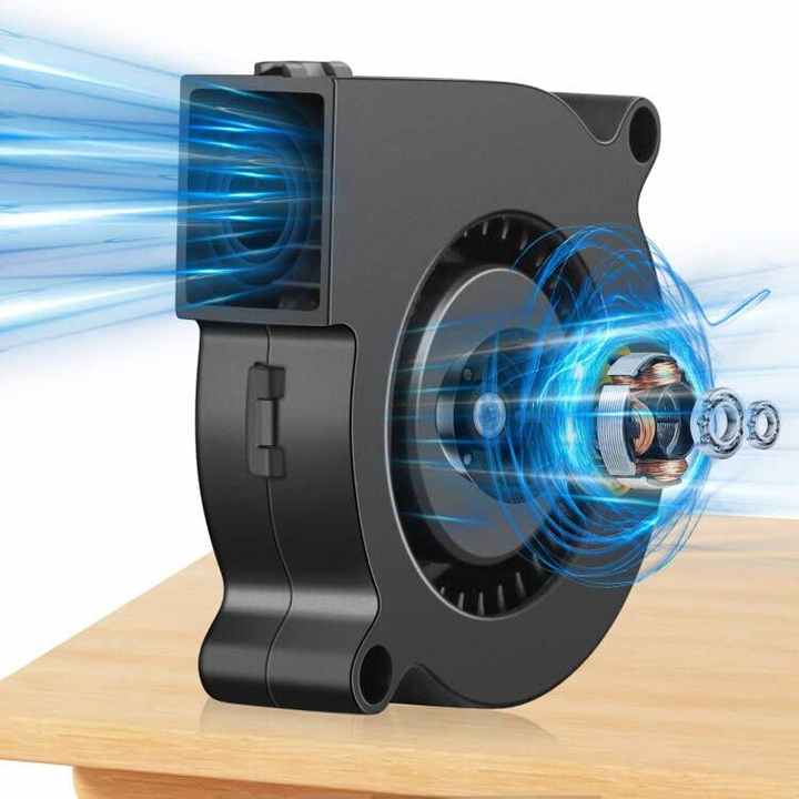 50mm 5015 Blower 24 Volt Dual Ball Bearing 1000mm/39" Cable for 3D Printer Cooling Fan and Turbo ...