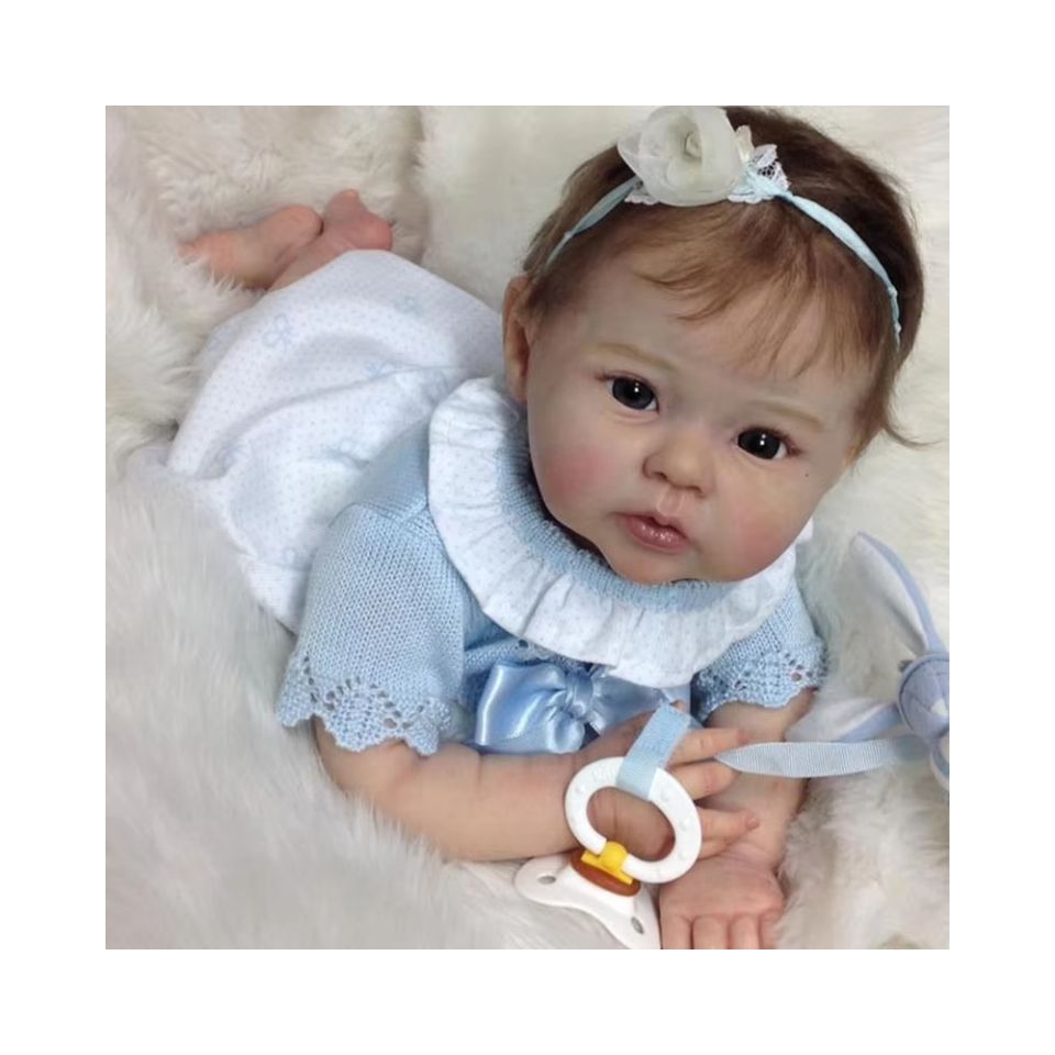 22 Inch Silicone Vinyl Reborn Doll Toy for Kids - Soft Baby Doll for ...