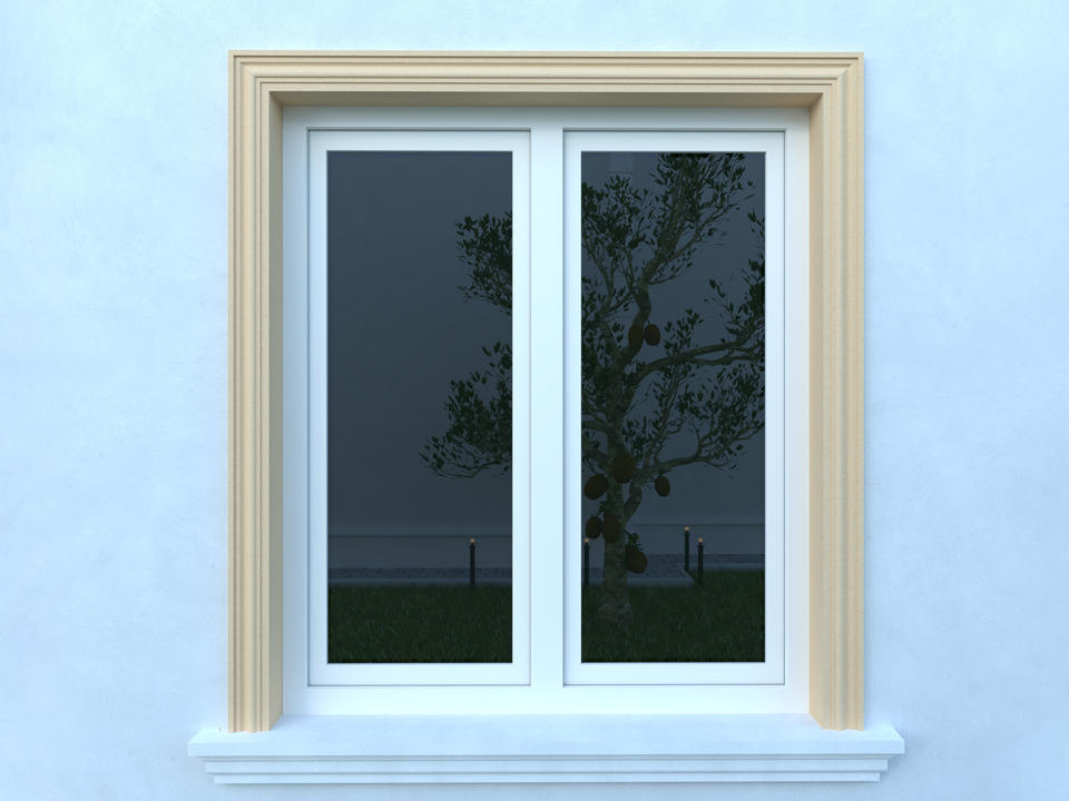 Lightweight EPS Window Jambs Surround Mouldings Fireproof Exterior Wall ...