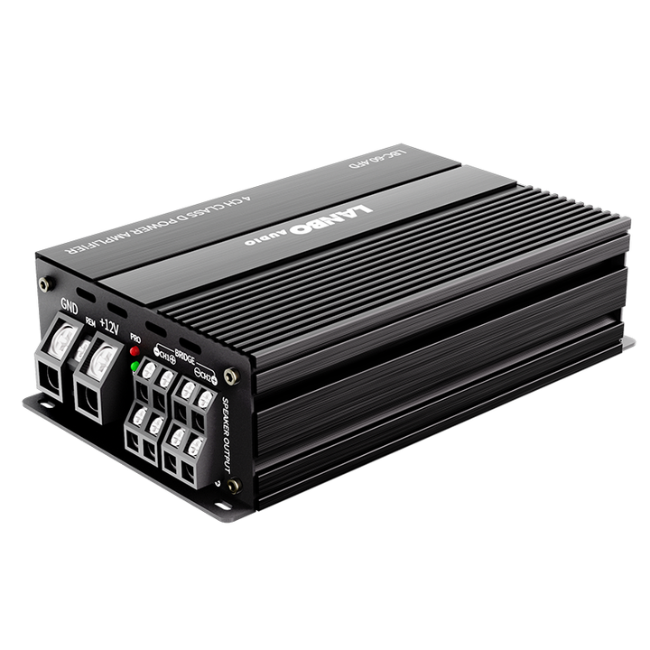 High Input Compact 4CH Car Amplifier Class D 60WX4 RMS Full-Range Power ...