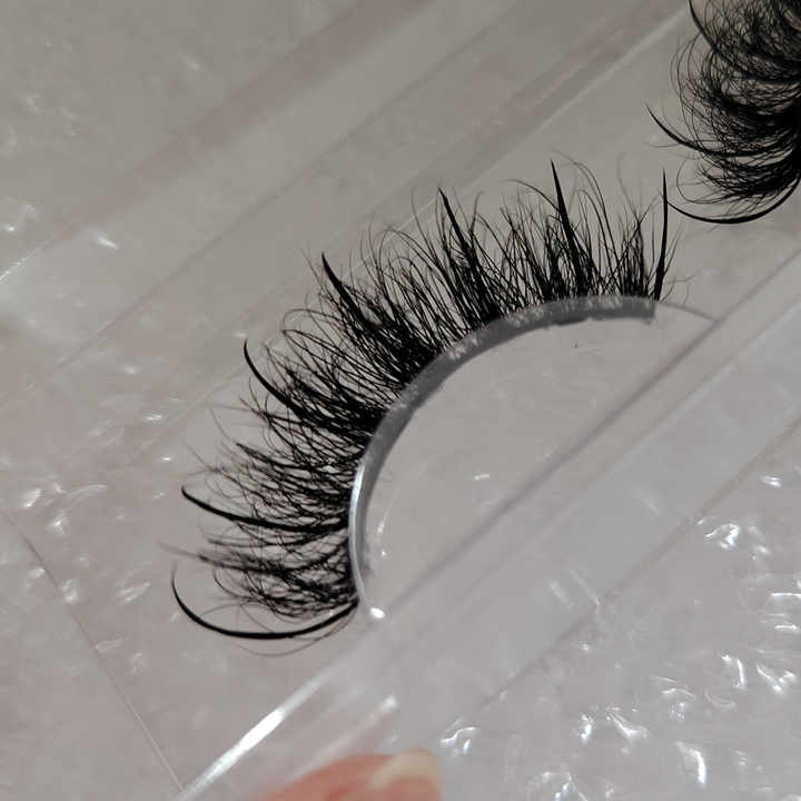 Full Volume Fluffy Mink Eyelash Lash Box Luxury Eyelashes Real Siberia ...