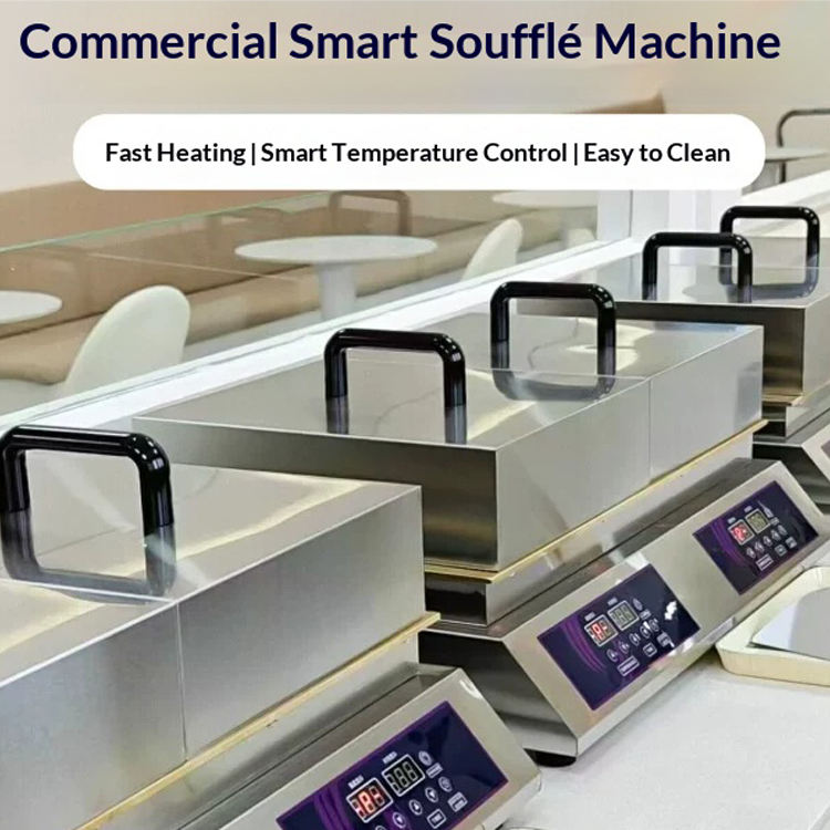 Bakery Souffle Pancake Machine Digital Snack Machines Double Head ...