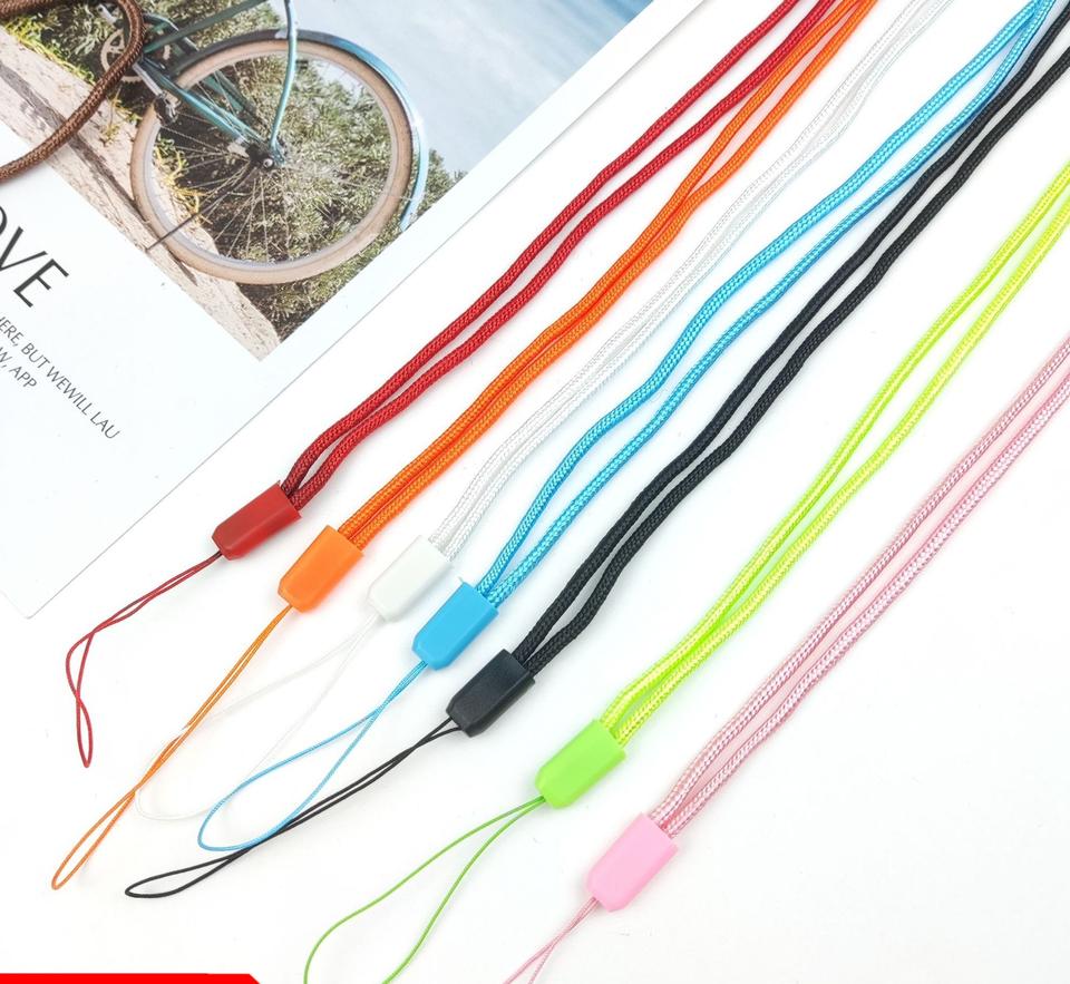 Round Long Nylon Mobile Phone Lanyard - Wholesale Available