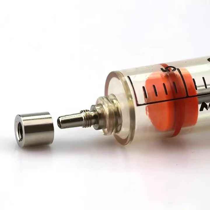 Adjustable Safety Veterinary Syringe Reusable TPX Plastic Steel 10ml ...