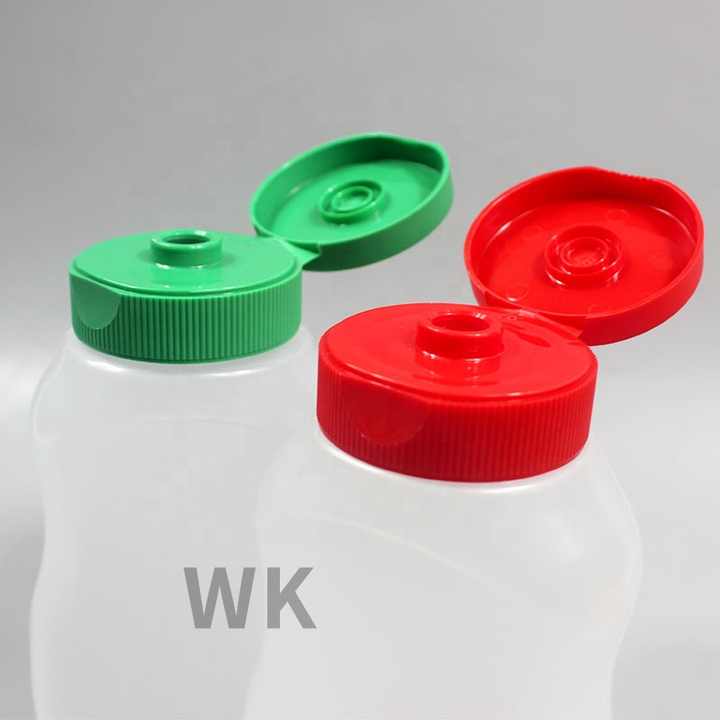 300ml 440ml 440ml PP5 Plastic Squeeze Bottle with Flip Top Cap Single ...