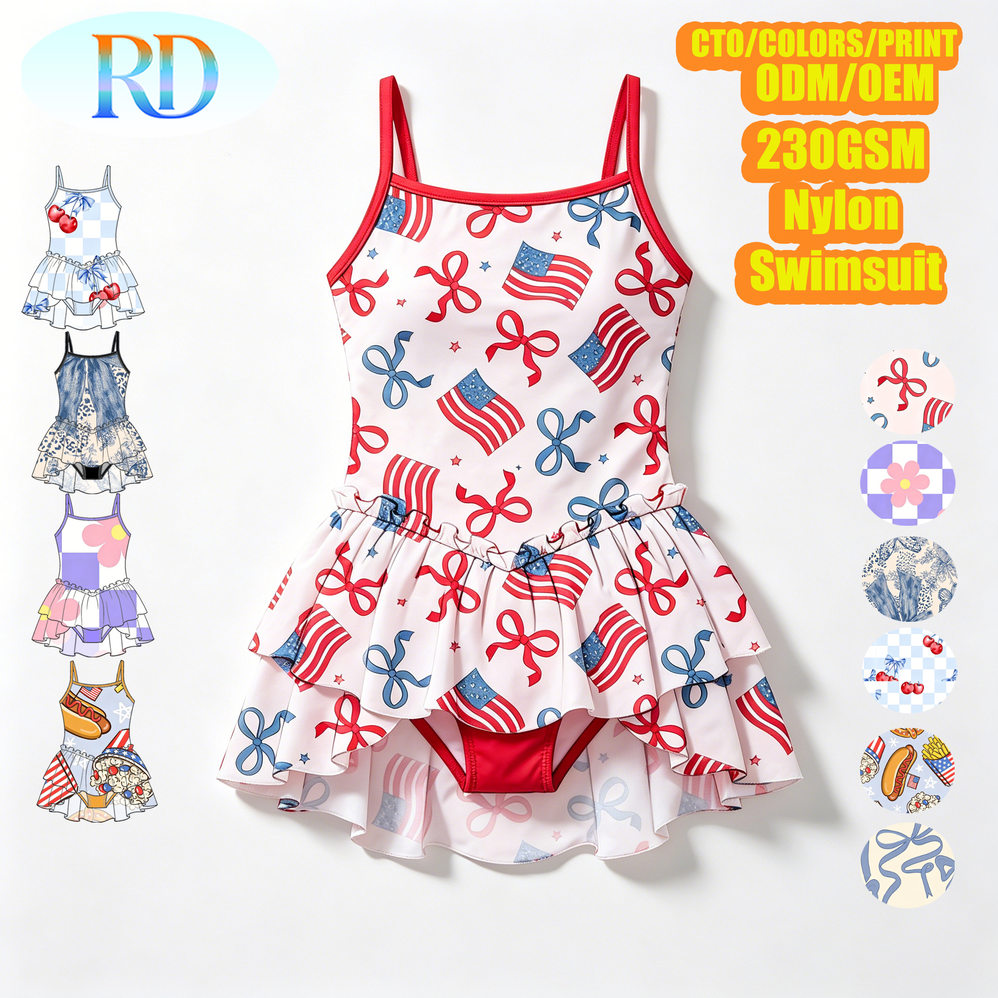 Kids Bathing Suits - Childrens Swimwear with Quick Dry & UV Protection