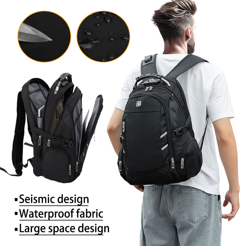 Premium Waterproof Oxford Laptop Backpack with USB Charging Port for ...