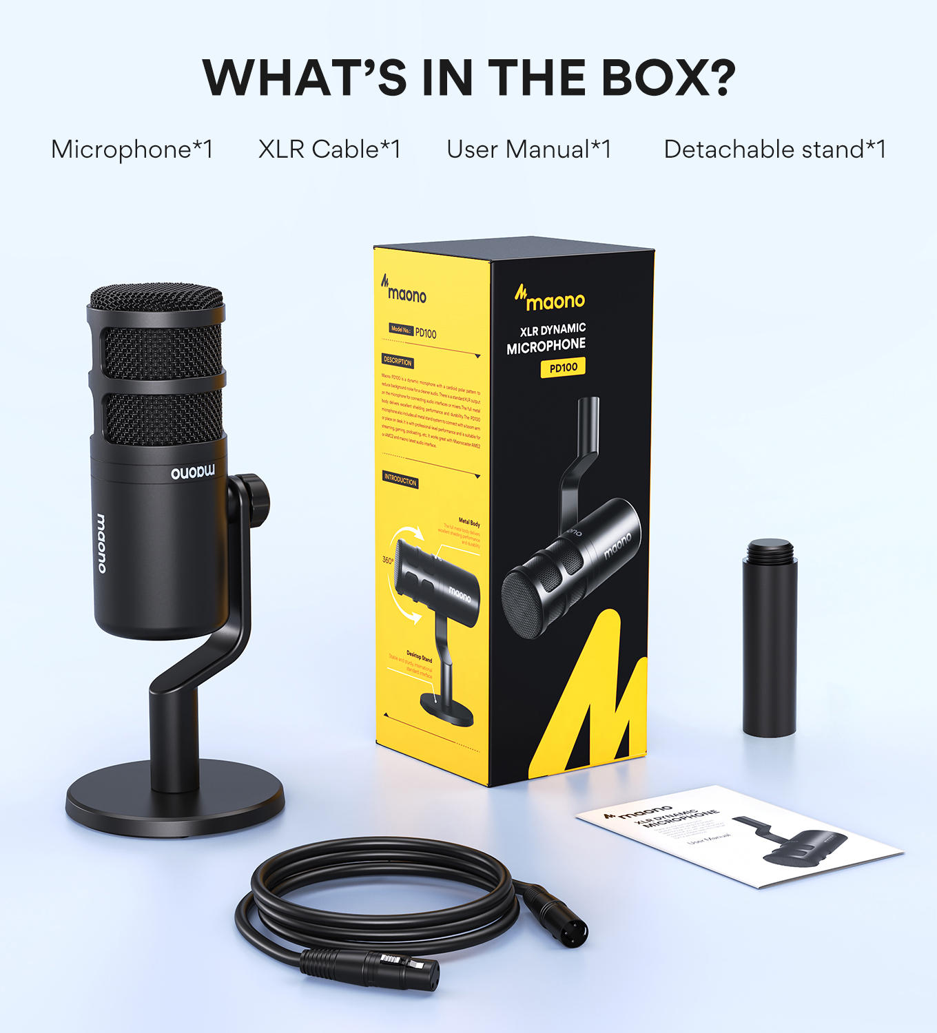 Maono PD100 Smartphone All-in-One Podcast Dynamic Studio Recording ...