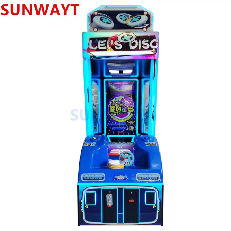 Coin-Operated Arcade Shooting Machine Let's Disc Lottery Ticket Game ...