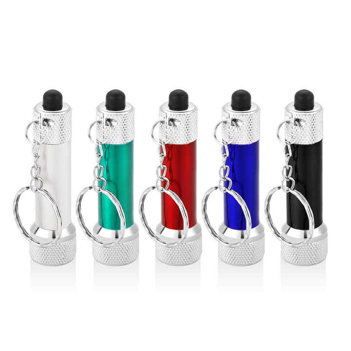 5 bulbs LED Keychain metal mini keychain flashlight for promotion gift ...
