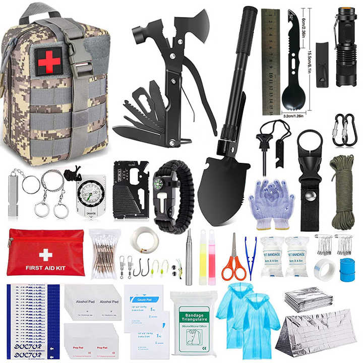 Outdoor Professional Hiking Emergency Travel Rescue Bag Survival Tool ...