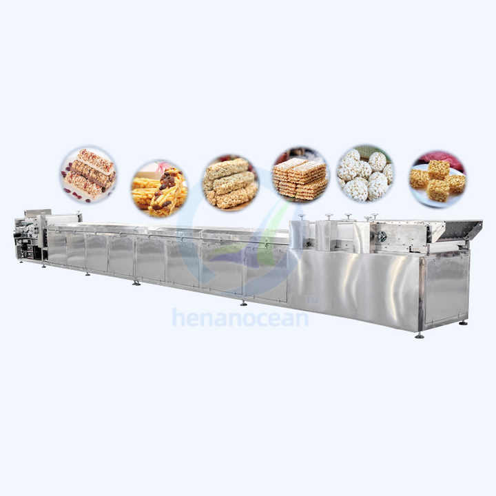 Automatic Muesli Nut Candy Bar Making Machine Cereal Protein Energy Bar ...