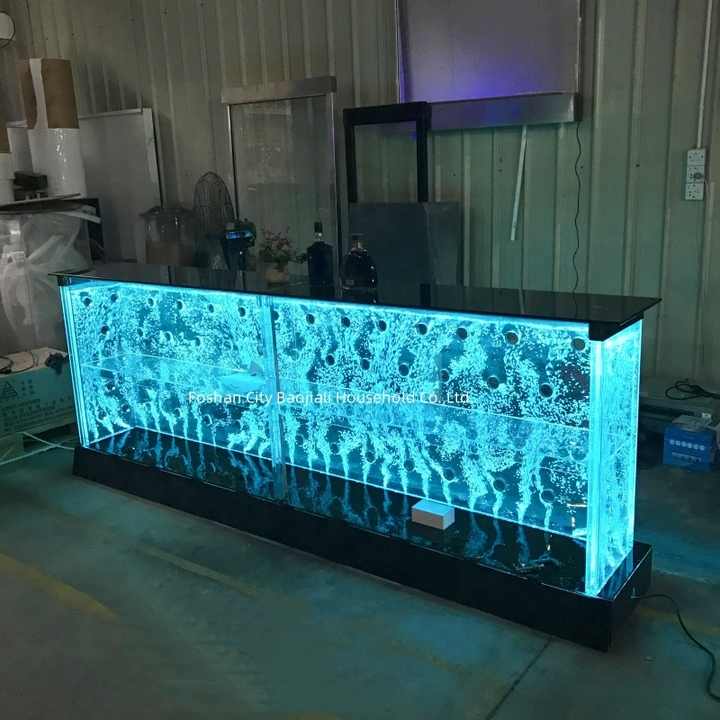LED Acrylic Bar Furniture - Changing Colors & Dancing Bubbles