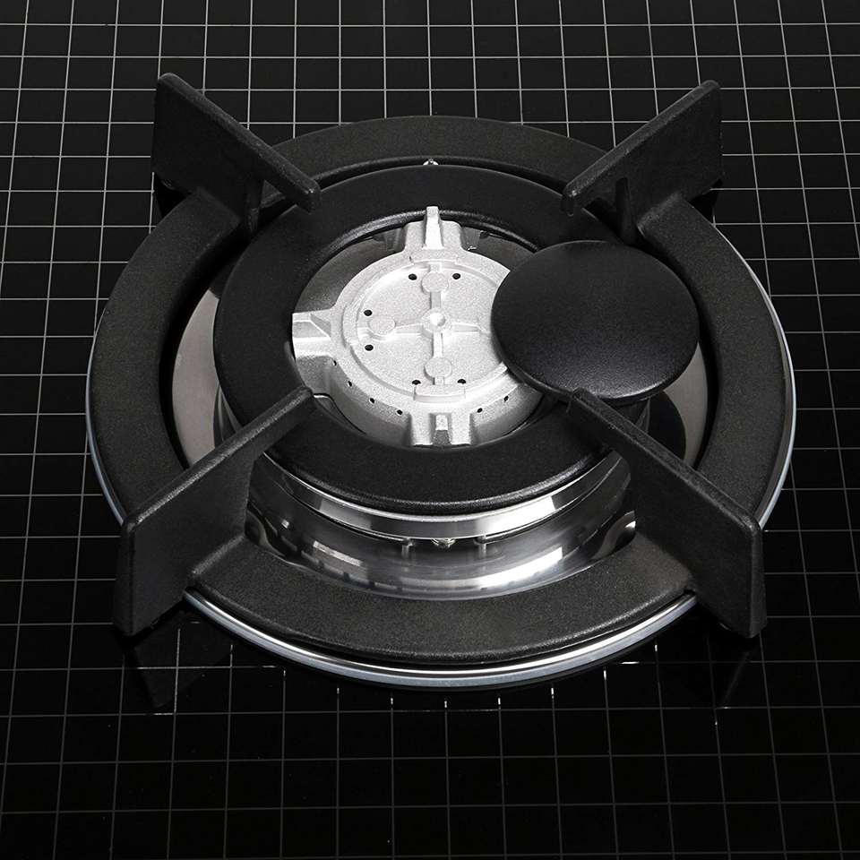 5-Burner Gas Cooker with Electronic Ignition Stainless Steel Built-In ...