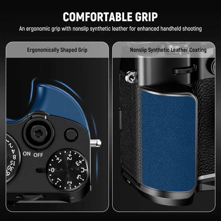 NEEWER X100VI Baseplate for Fujifilm X100VI X100V Camera L Shape Bracket with Handgrip L Plate ...