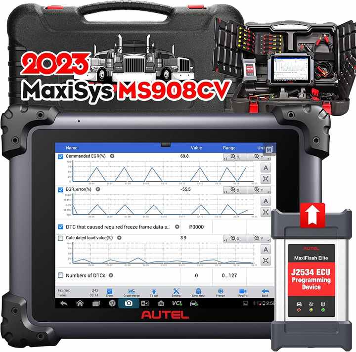 [US VERSION] Autel Official Store Maxisys Ms908CV Services 12V 24V ...