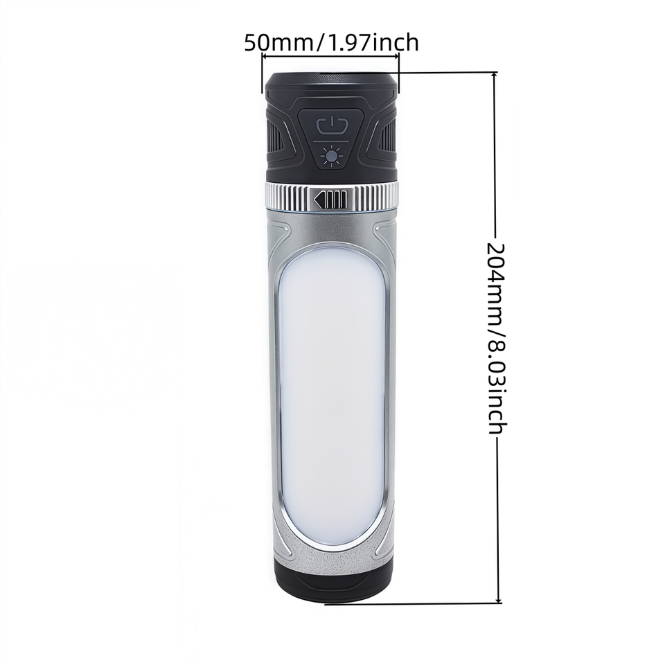 High Lumens Aluminum Flashlight with Dual Light Sources LED COB ...