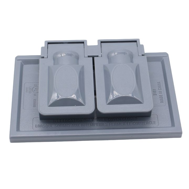 Sealproof 1-Gang Duplex Horizontal Weatherproof Outlet Cover Single ...