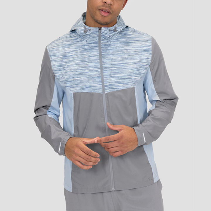 New Custom 3 Tone Nylon Elastane Jacket Training Men's Outdoor Sports ...