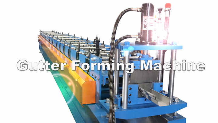 Roof Rain Collecting Gutter Roll Former Making Machinery Downspout ...