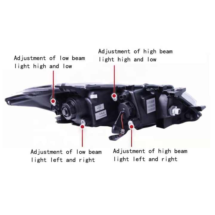 DRL Lamp Car Head Light LED Headlight for Toyota Vios 2013 2014 2015 ...