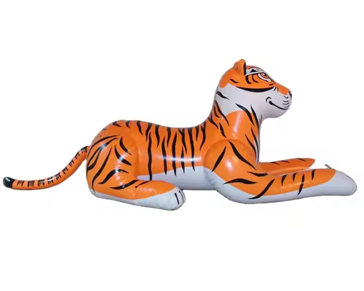 Vinyl Inflatable Animal Real Cartoon tiger Girl Doll Model,inflatable ...
