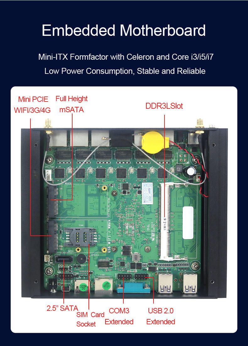 Mikrotik I7 6 Port Lan Ntp Desktop Network Server Protection Opnsense ...
