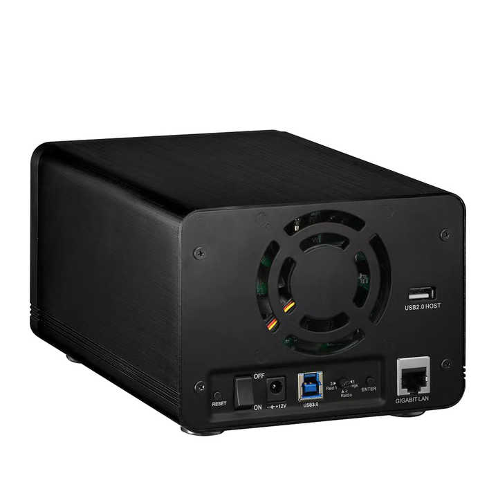 3.5" External Dual Hard Drive Enclosure - SATA NAS RAID