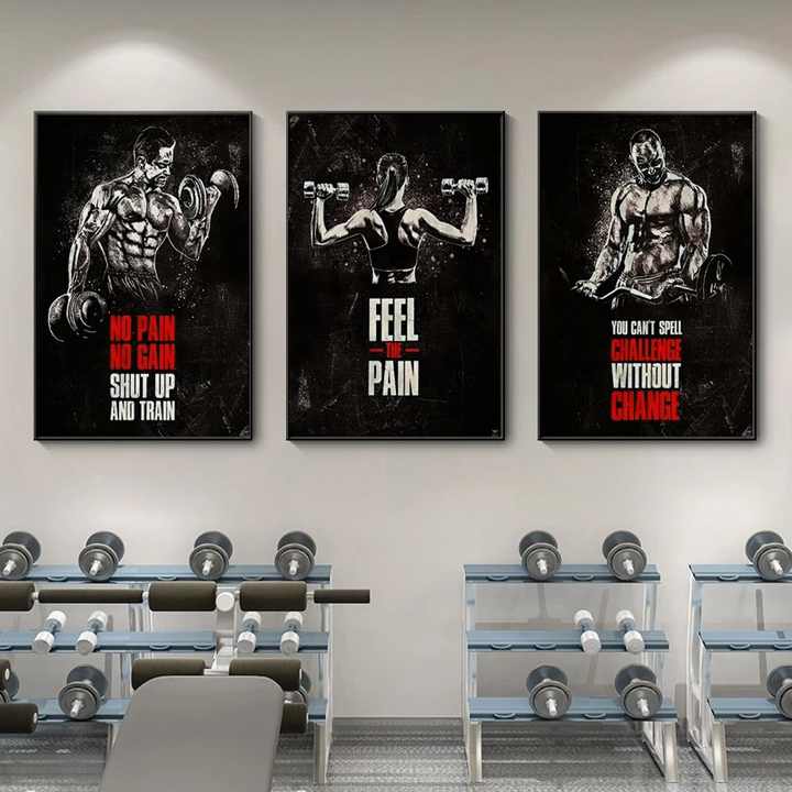 Inspirational Muscle Fitness Quotes for Bodybuilding Gym Fitness Wall ...